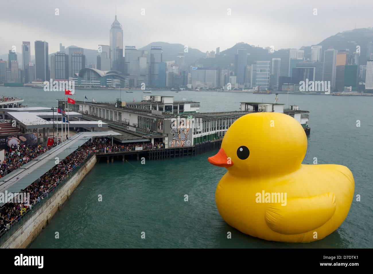 The Rubber Duck Project in Hong Kong Stock Photo - Alamy