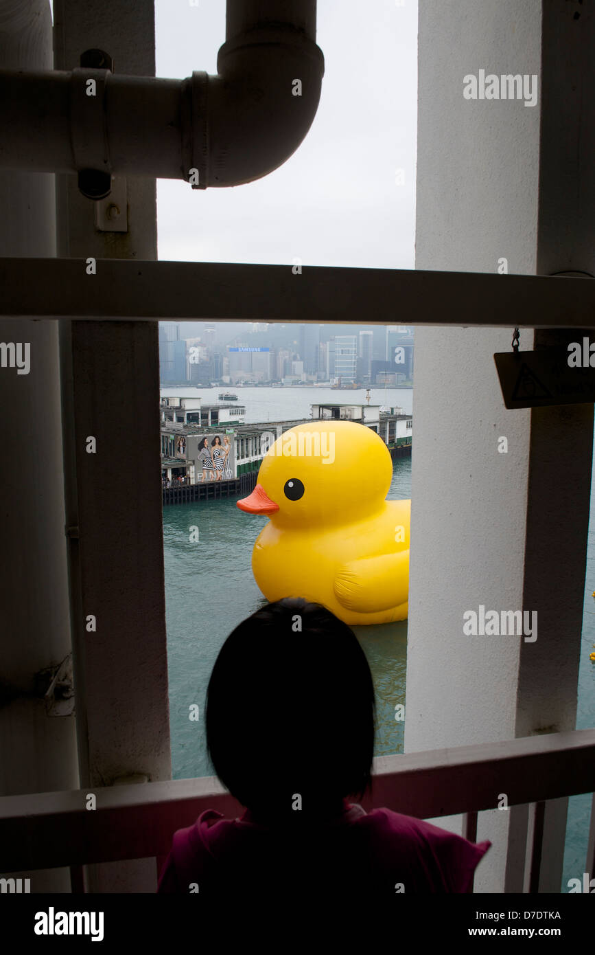The Rubber Duck Project in Hong Kong. Created by FLORENTIJN HOFMAN. The ...