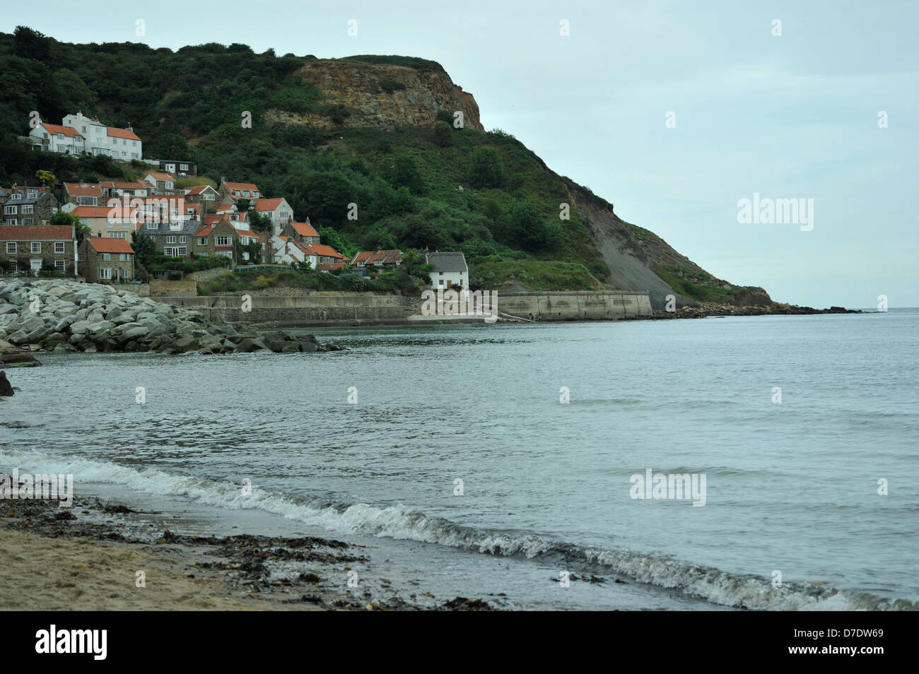 Runwick bay seaside village,north sea,coastline,cliffs,houses,seashore ...