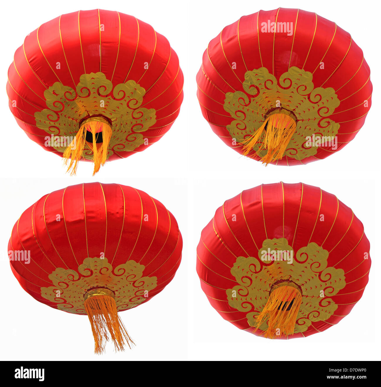 Lanterns on chinese new Cut Out Stock Images & Pictures - Alamy