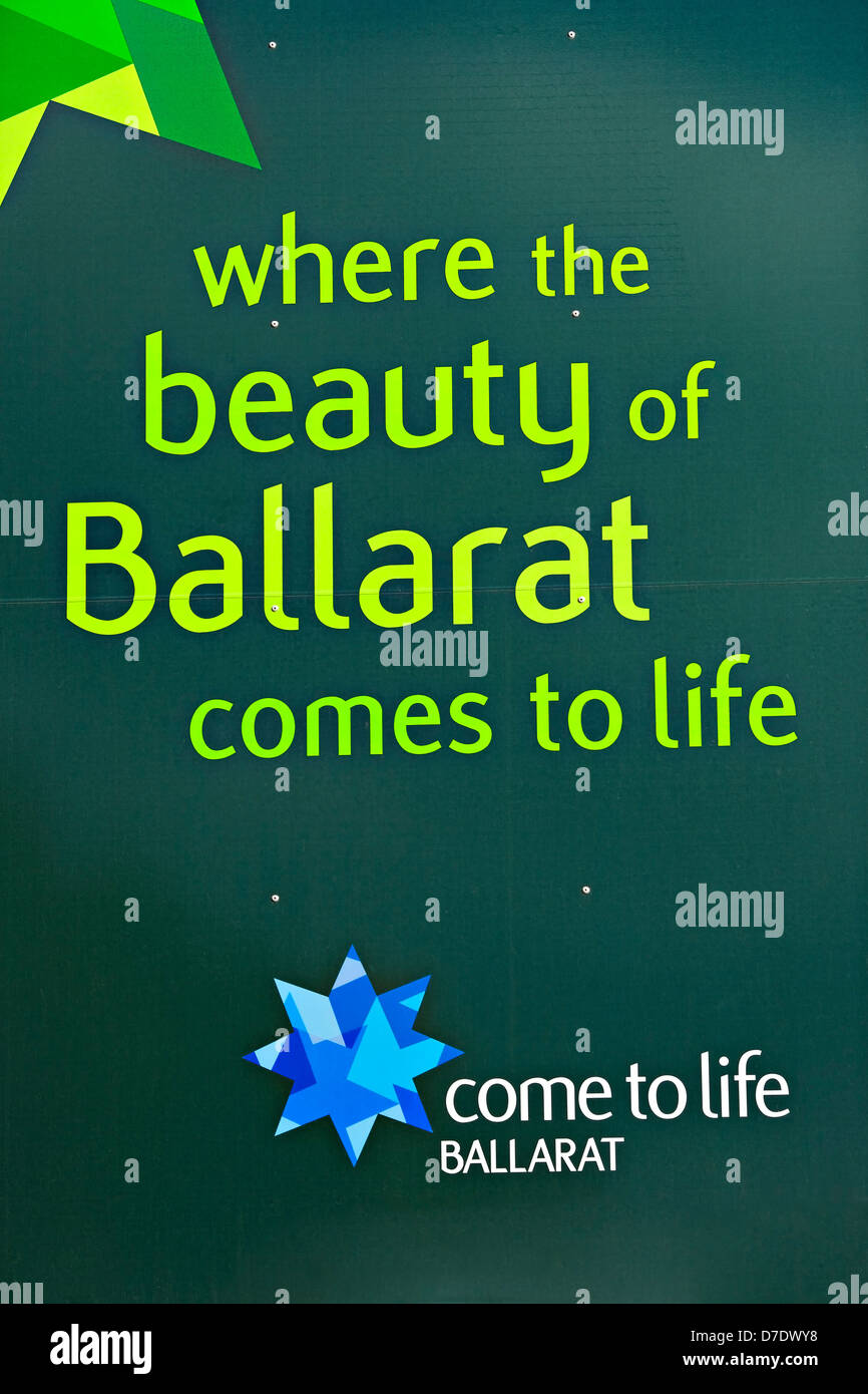 Ballarat Australia / A Lakes and Garden Precinct sign in the city of ...