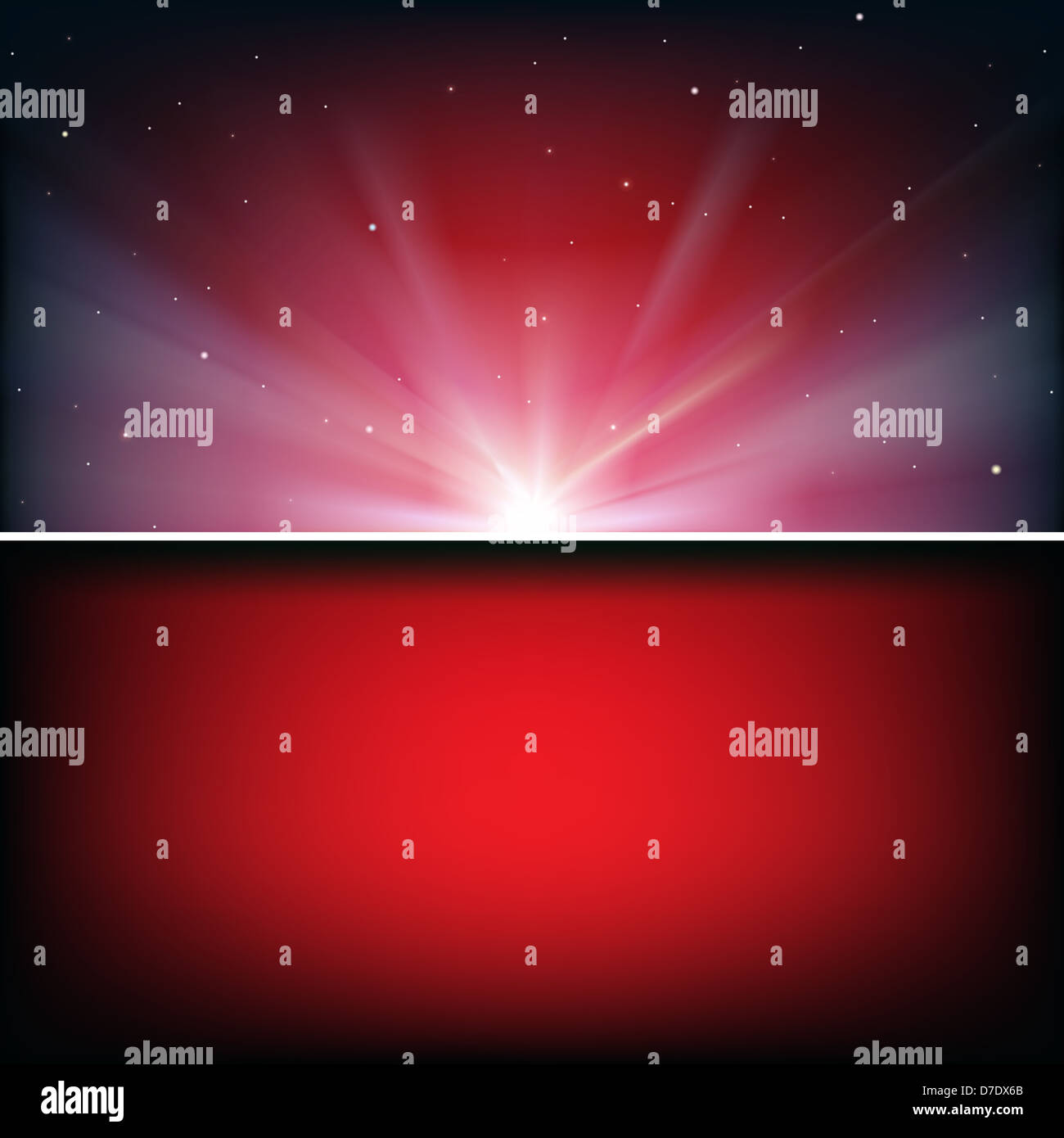 abstract red background with sun and stars Stock Photo - Alamy