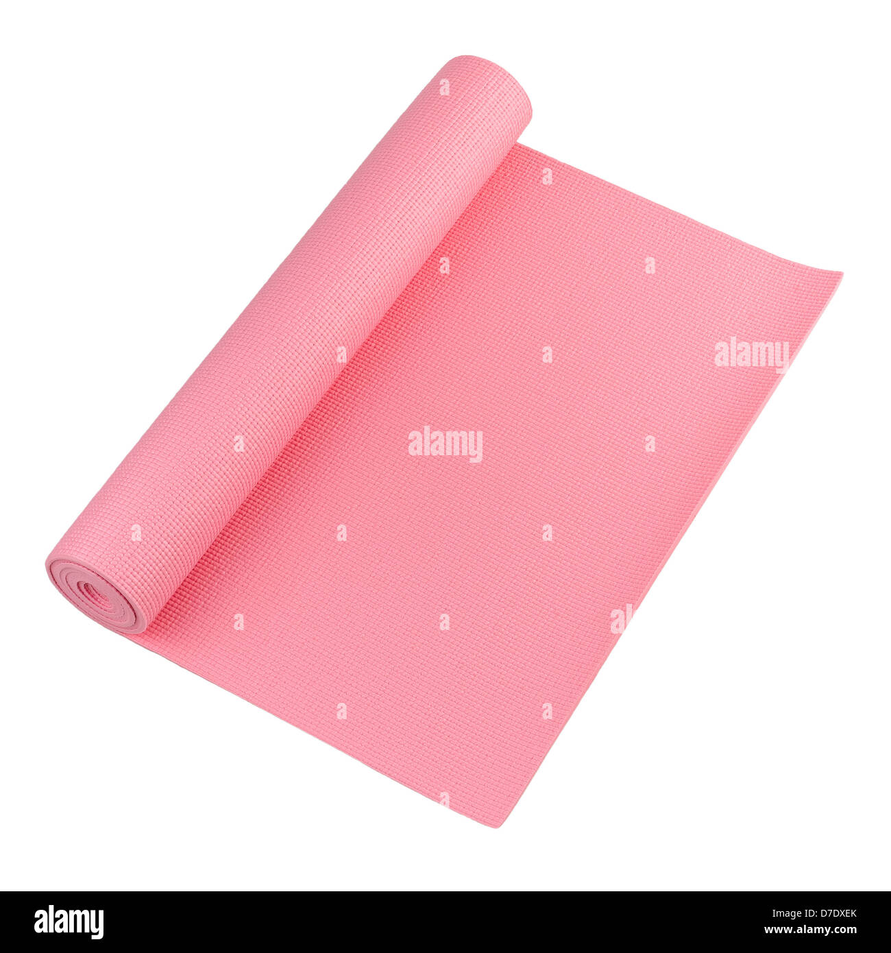 A pink yoga mat for your exercise Stock Photo - Alamy