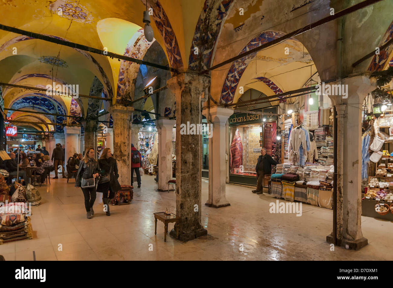 The Grand Bazaar (Covered Bazaar) in Istanbul is one of the largest and ...
