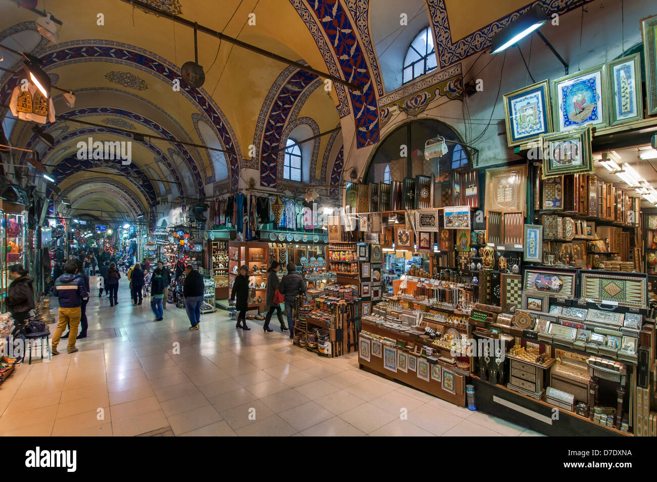 The Grand Bazaar (Covered Bazaar) in Istanbul is one of the largest and ...