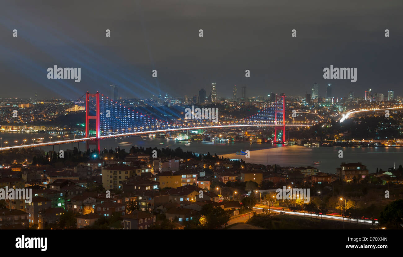 The Bosphorus Bridge, also called the First Bosphorus Bridge is one of ...