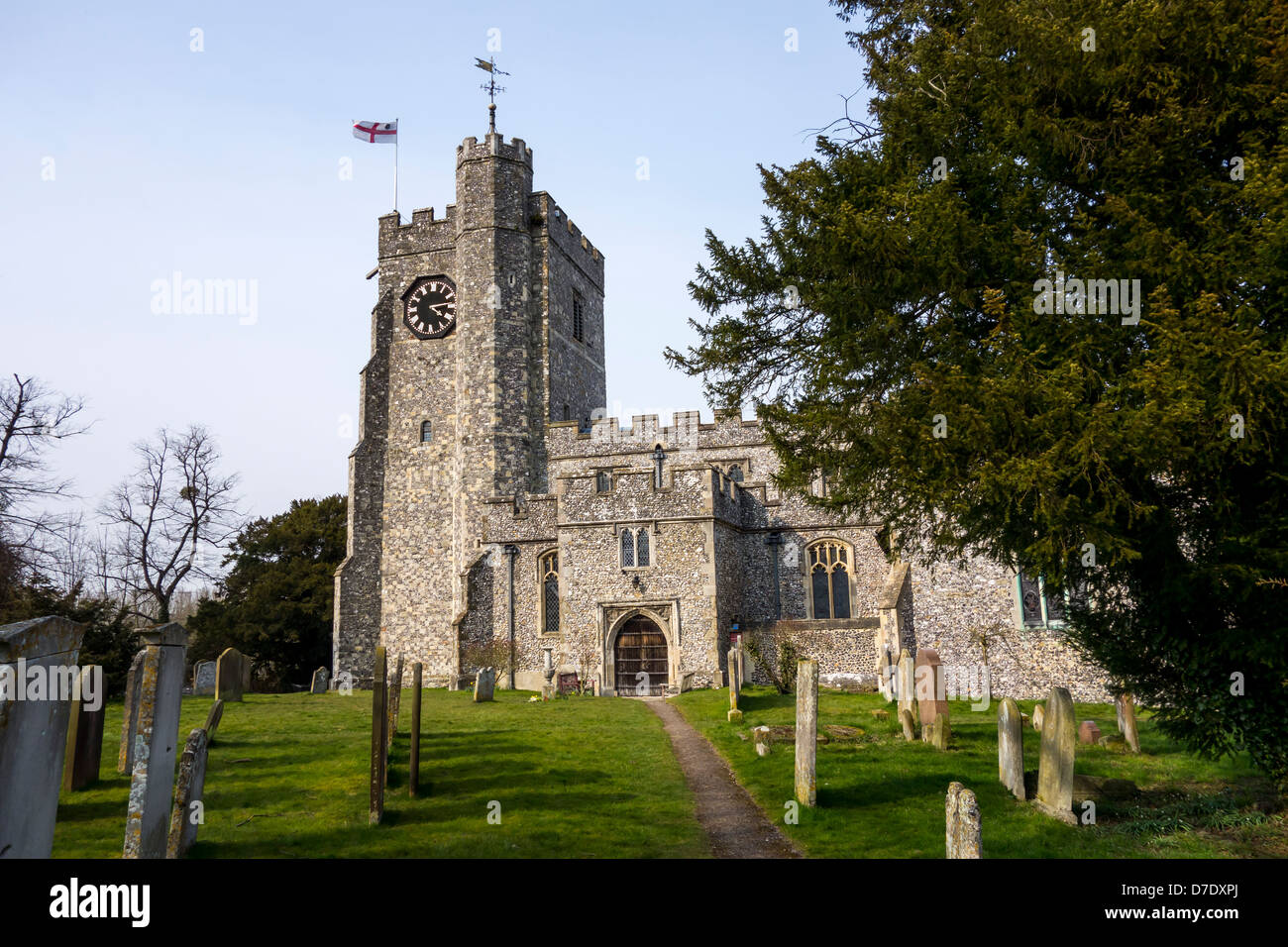 St Mary's Church Chilham Village near Canterbury Kent Stock Photo - Alamy