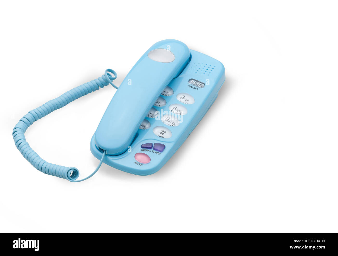 Telephone isolated on white background Stock Photo - Alamy
