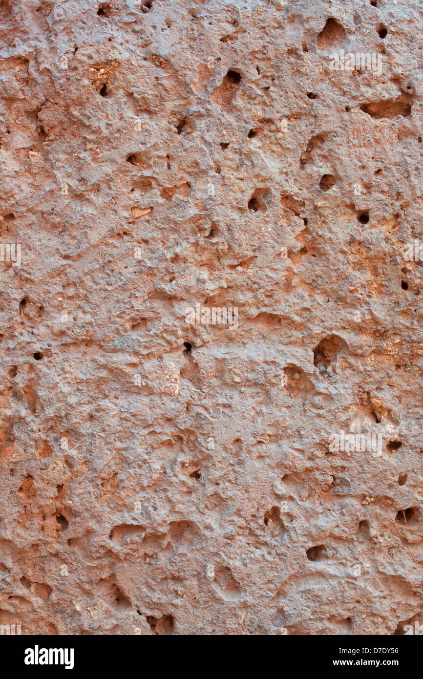 Ancient clay walls rough red clay porous Stock Photo - Alamy