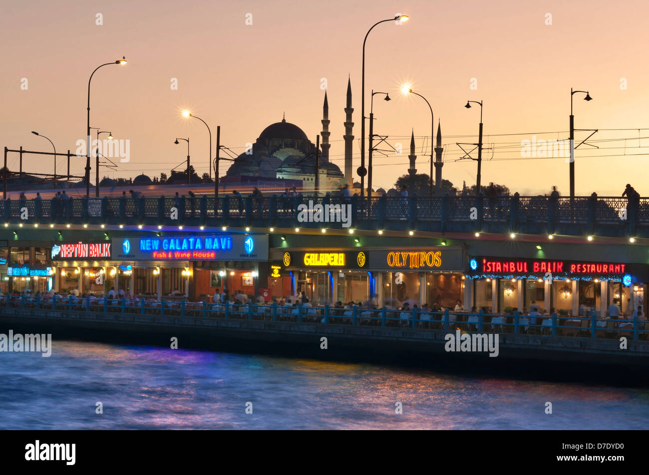 Galata bridge sunset hi-res stock photography and images - Alamy