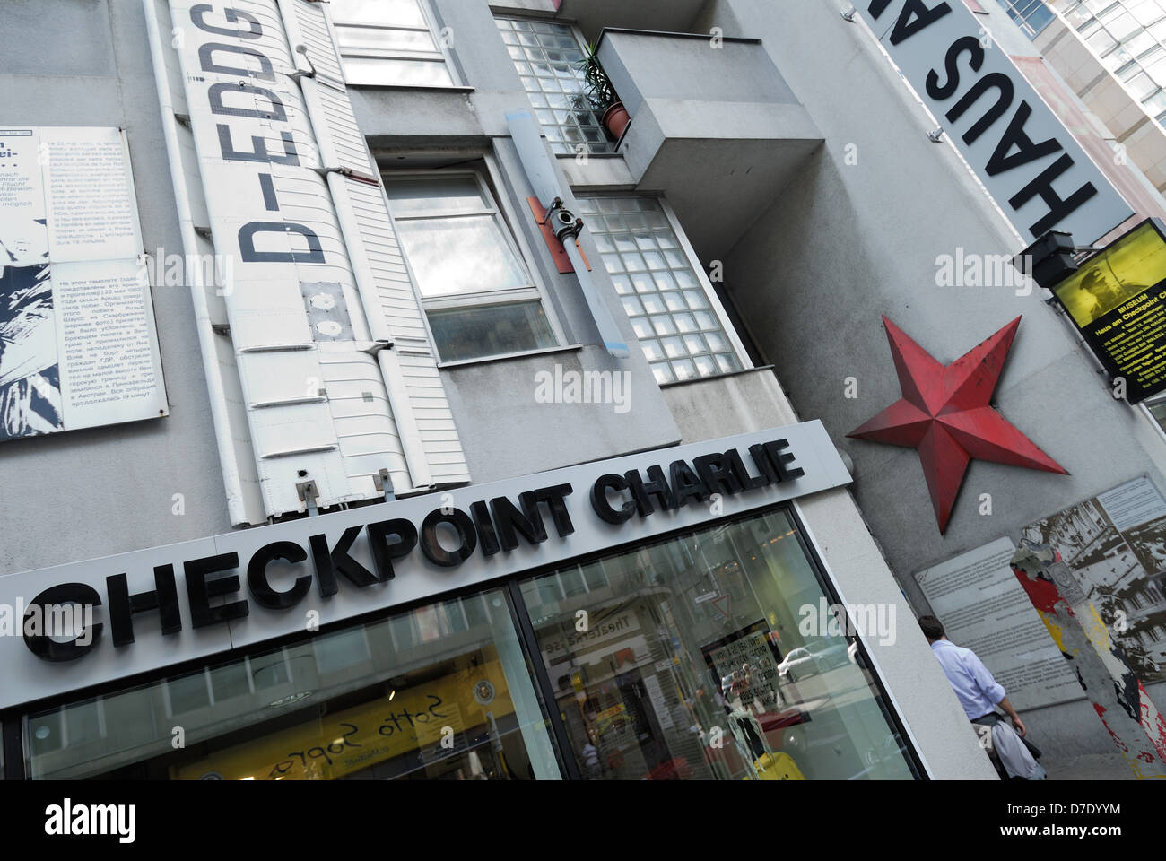 Checkpoint Charlie Museum on Friedrichstrasse Berlin, Germany Stock ...