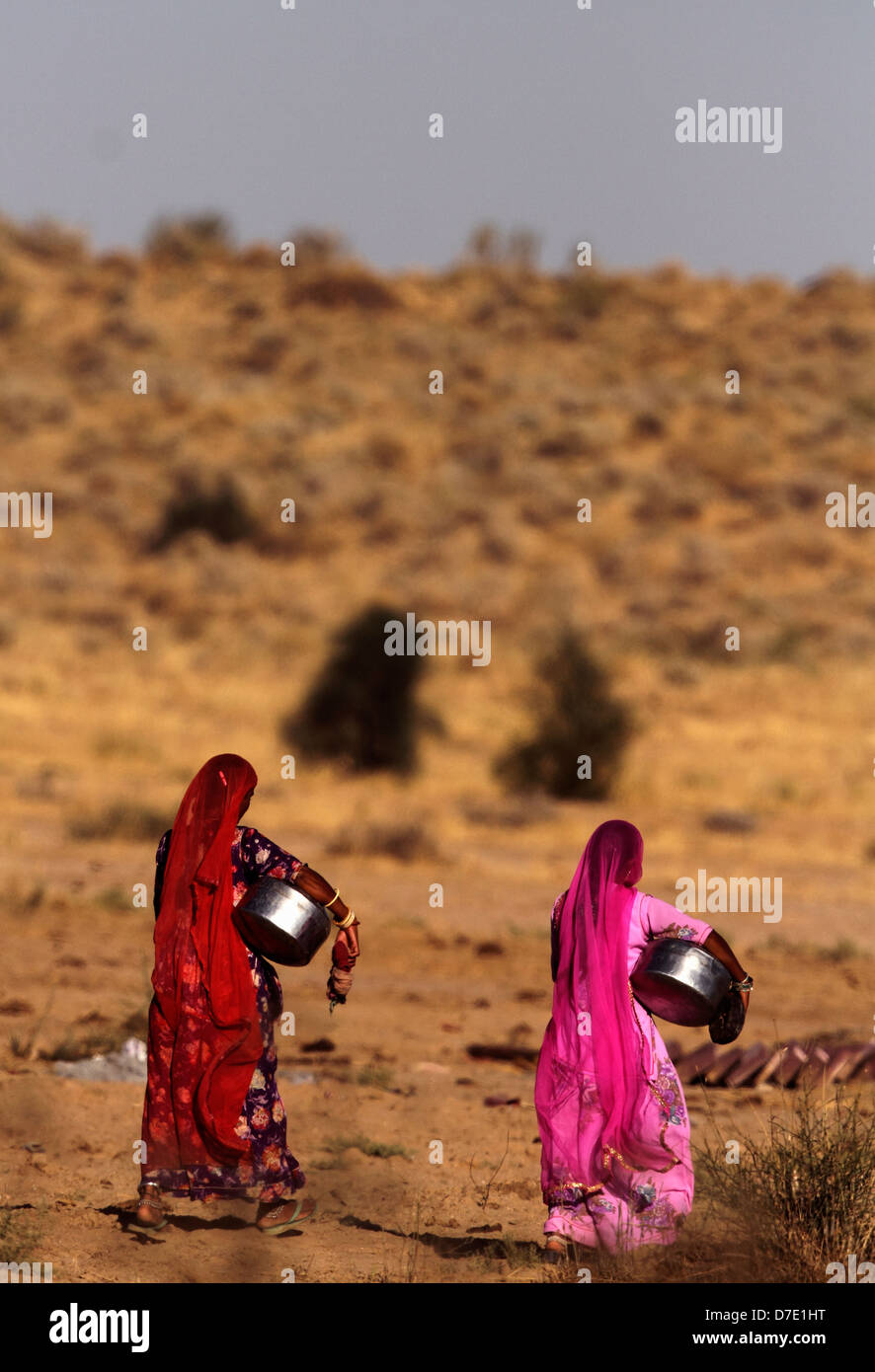 Village life in Thar desert of India Stock Photo - Alamy