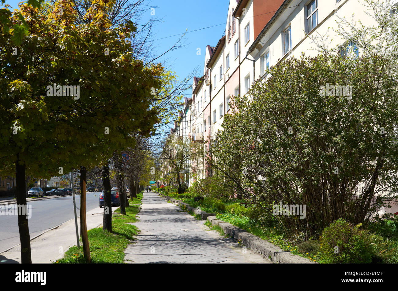 Street of Kaliningrad city. Russia Stock Photo - Alamy