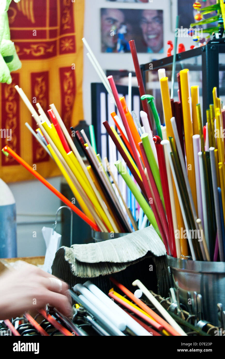 chopsticks for glass processing Stock Photo - Alamy