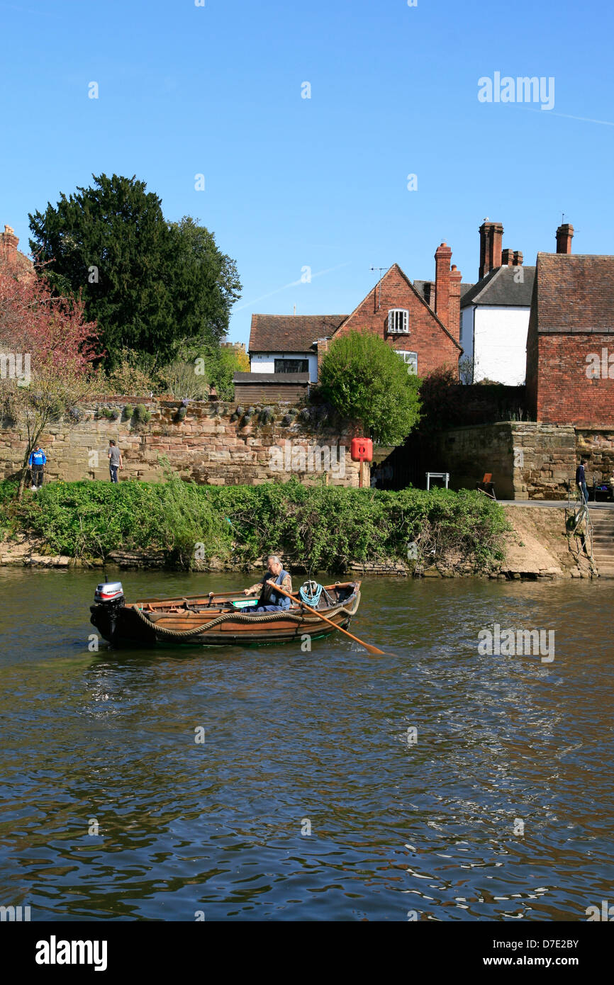 Cathedral Ferry River Severn with Water Gate Worcester Worcestershire ...