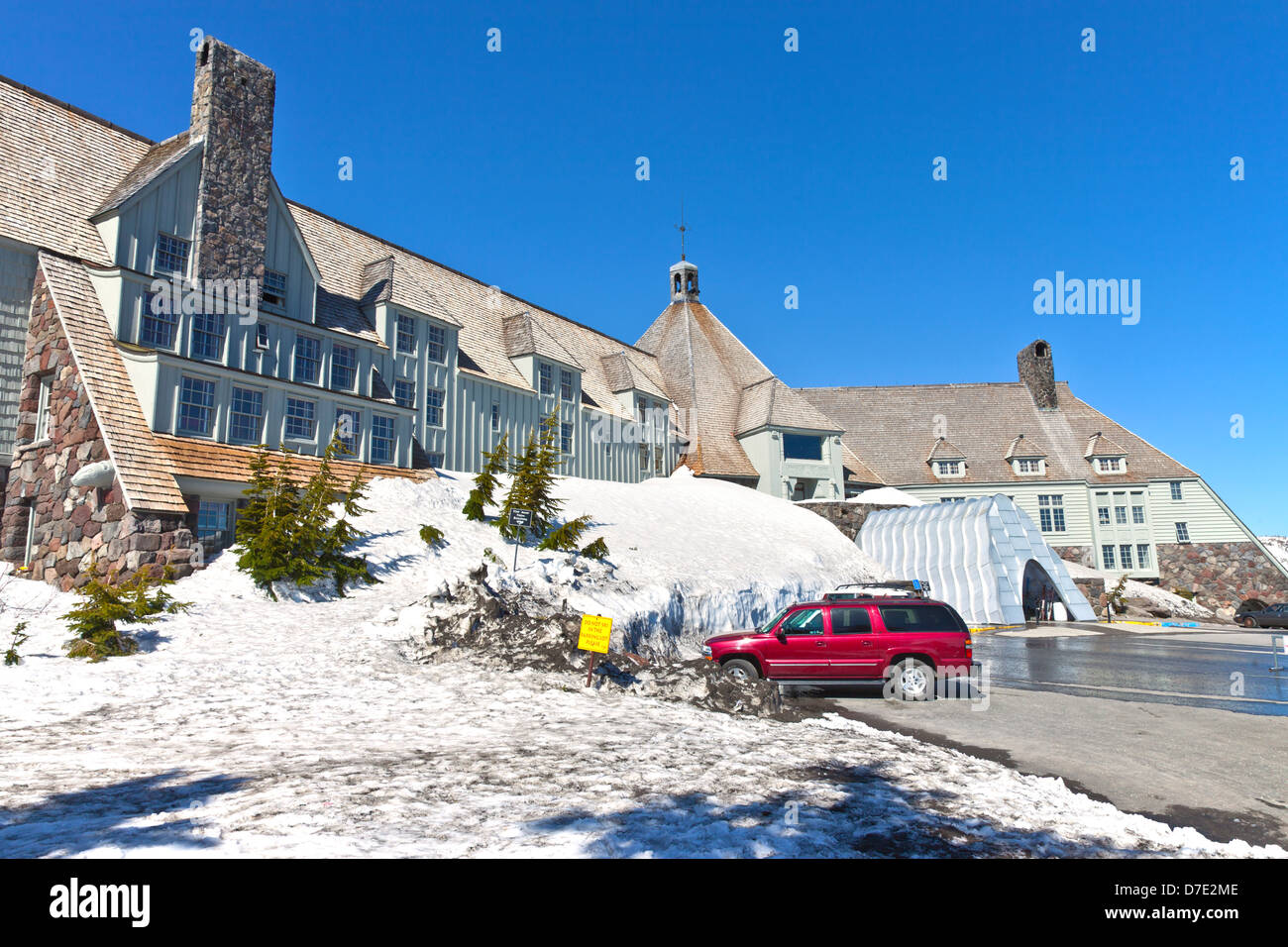 Timberline lodge a historic landmark on Mt. Hood Oregon Stock Photo - Alamy