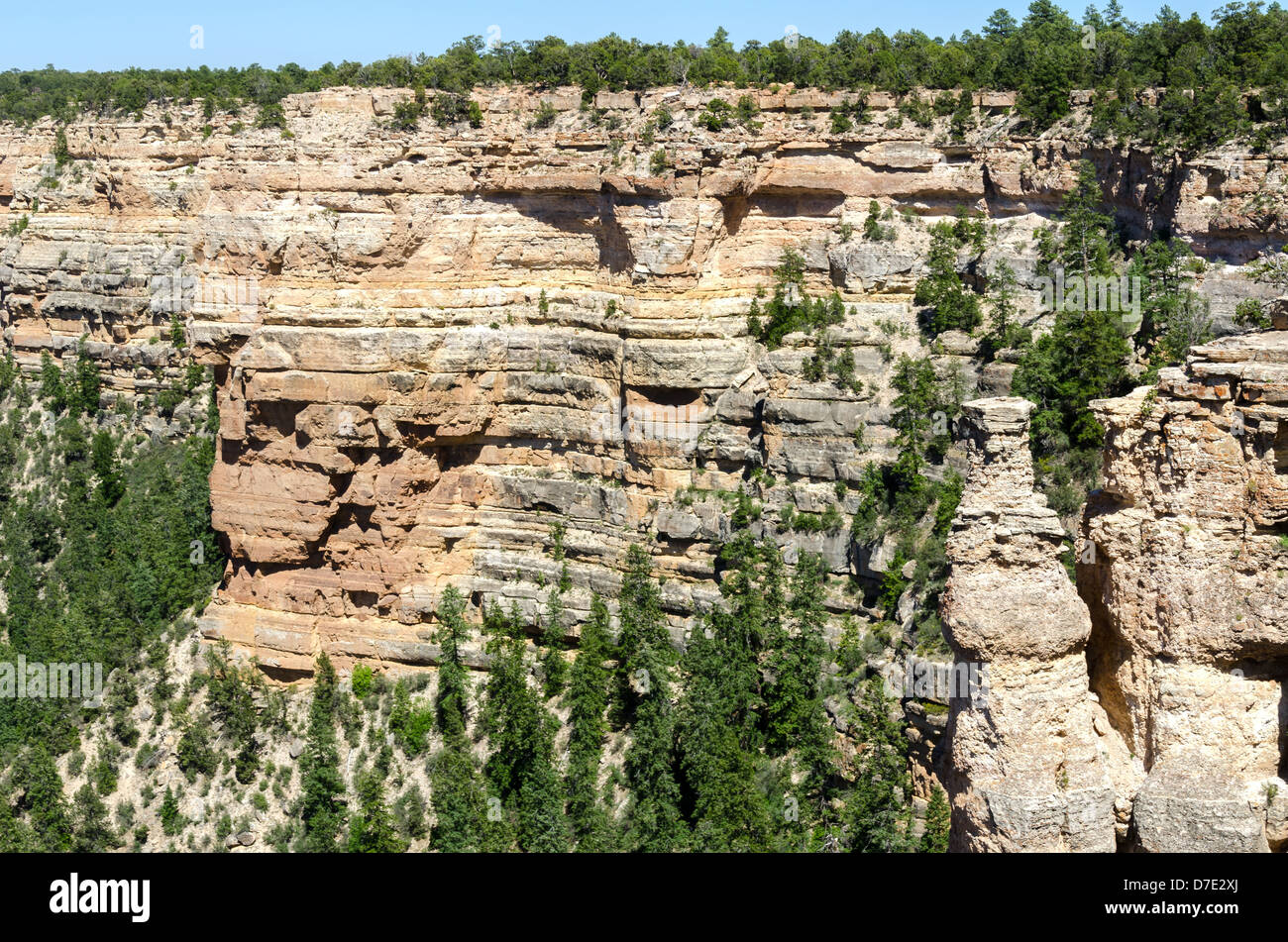 landscape in the Grand Canyon in Arizona in the United States of ...