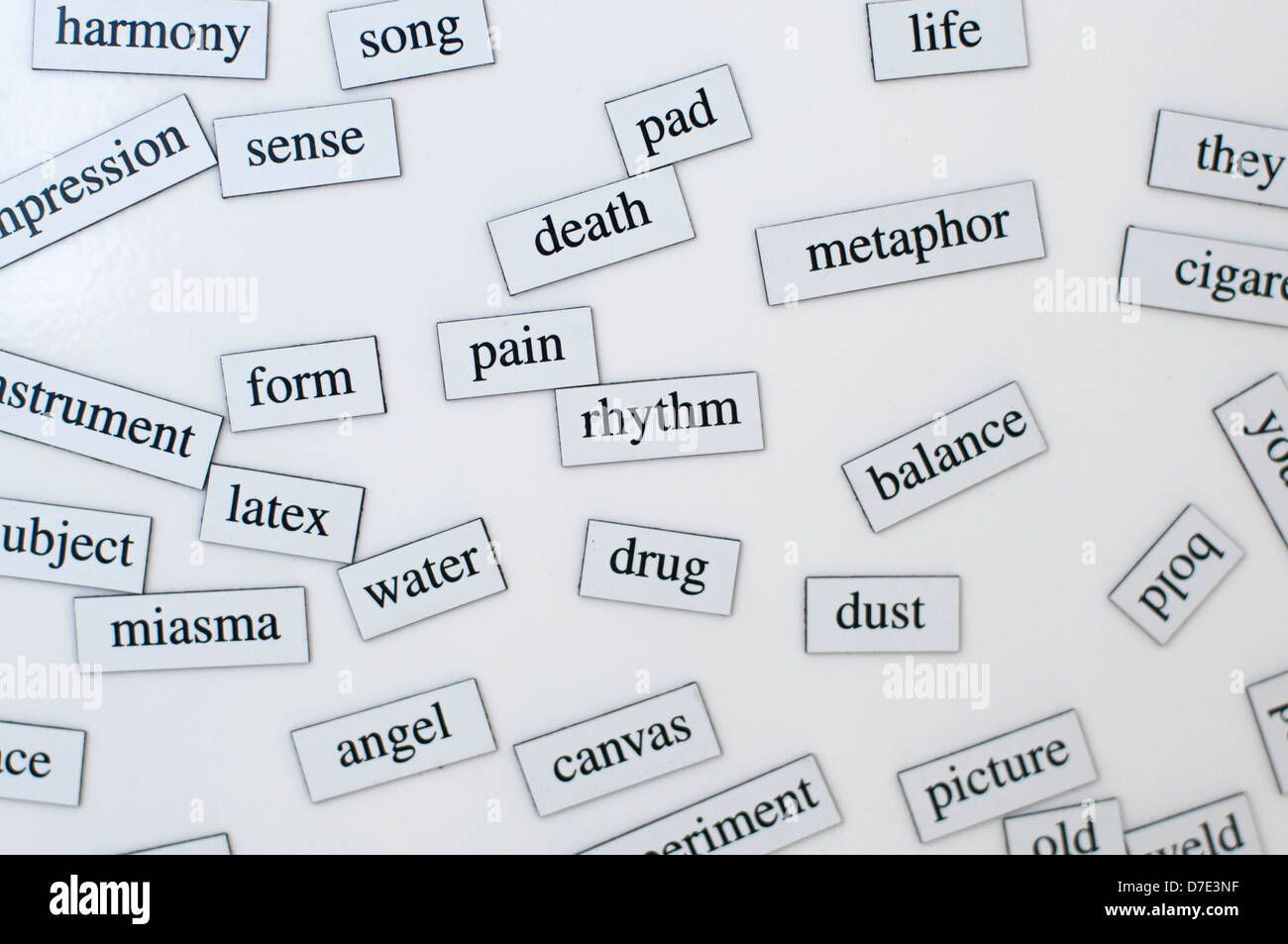 Bunch of random English words. Studying English and training brain ...