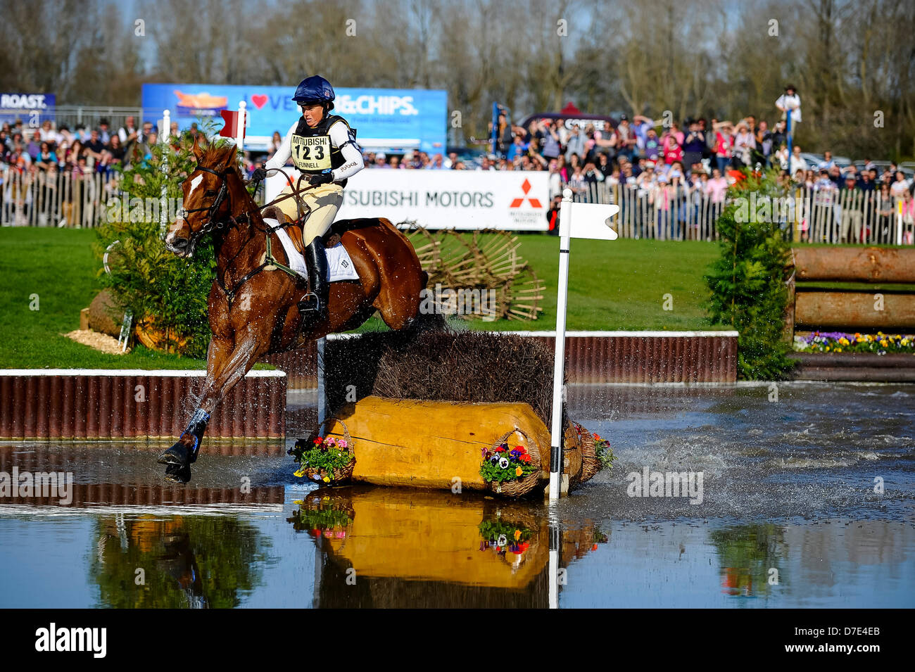 Badminton Horse Trials, UK. 5th May, 2013. Pippa Funnell on Redesigned ...