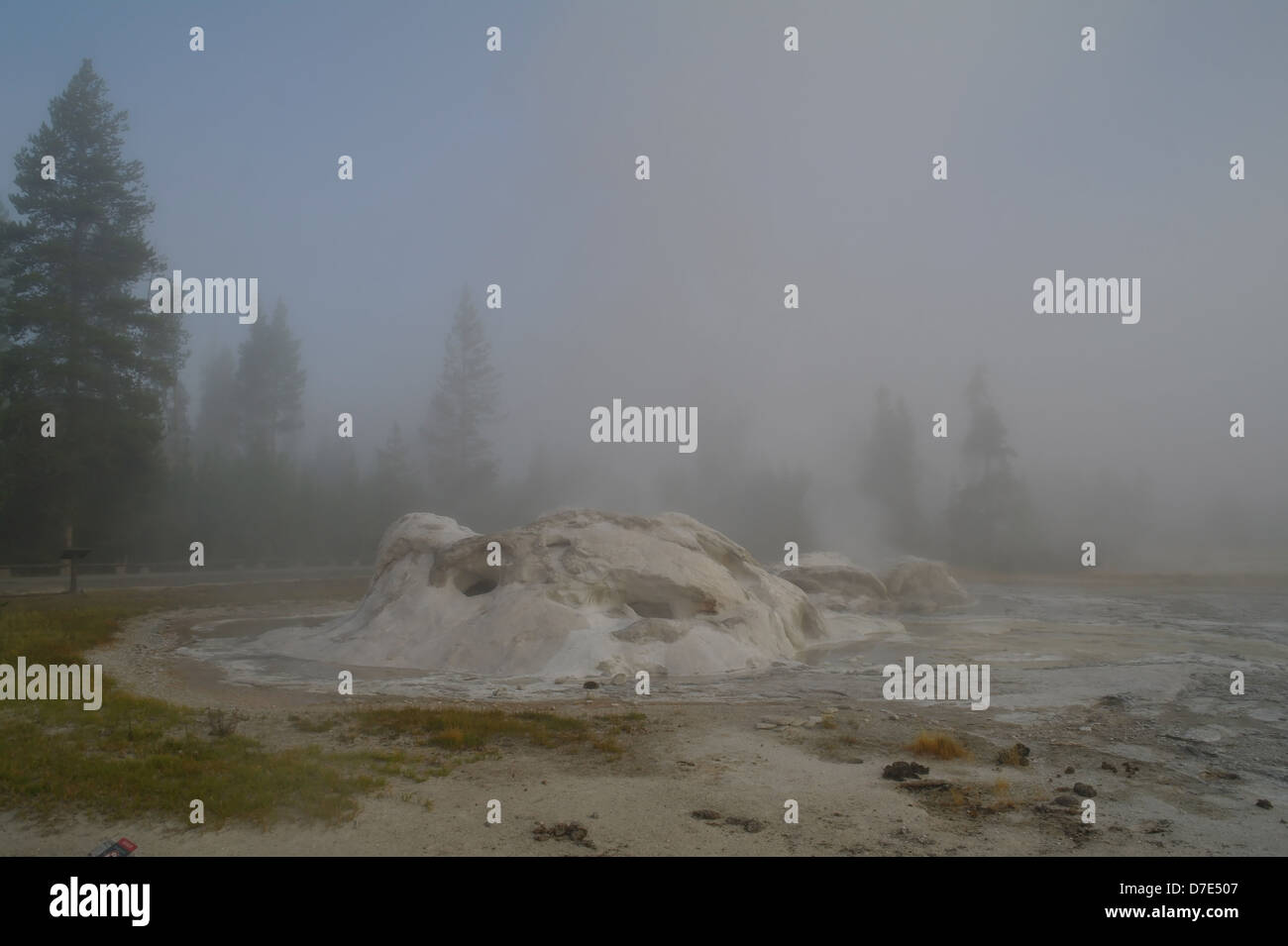 Sky dawn early morning grey steam fog hi-res stock photography and ...