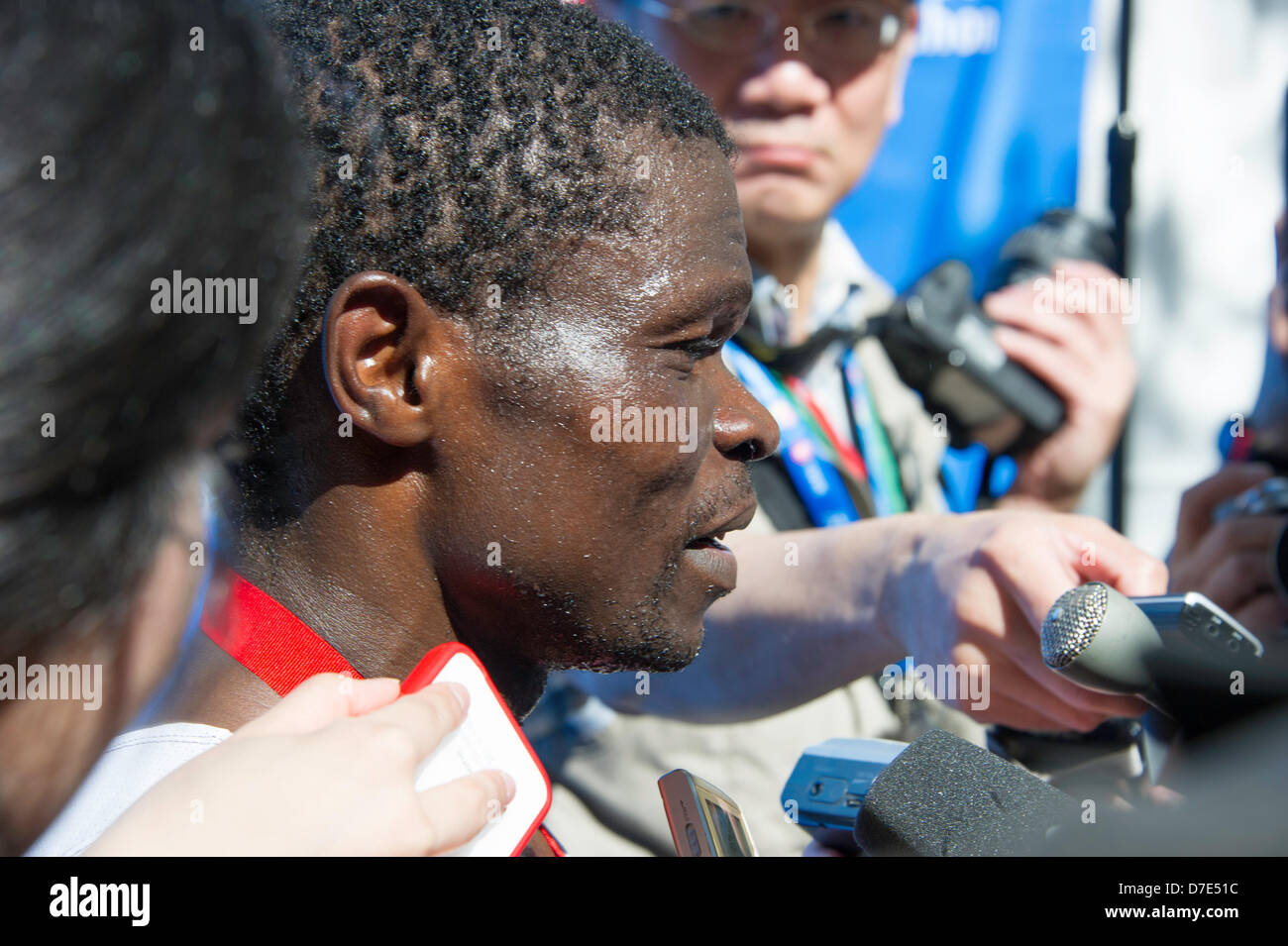 Vancouver, Canada. 5th May 2013. Thomas Omwenga (KEN) winner with 2:24 ...