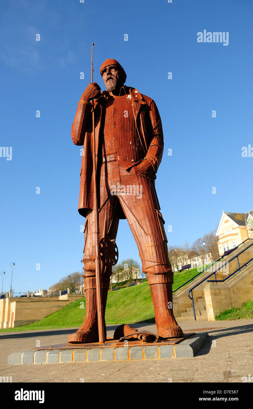 Filey Fisherman,'High Tide In Short Wellies' By Ray Lonsdale Stock ...