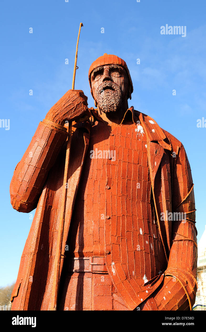 Filey Fisherman,'High Tide In Short Wellies' By Ray Lonsdale Stock ...