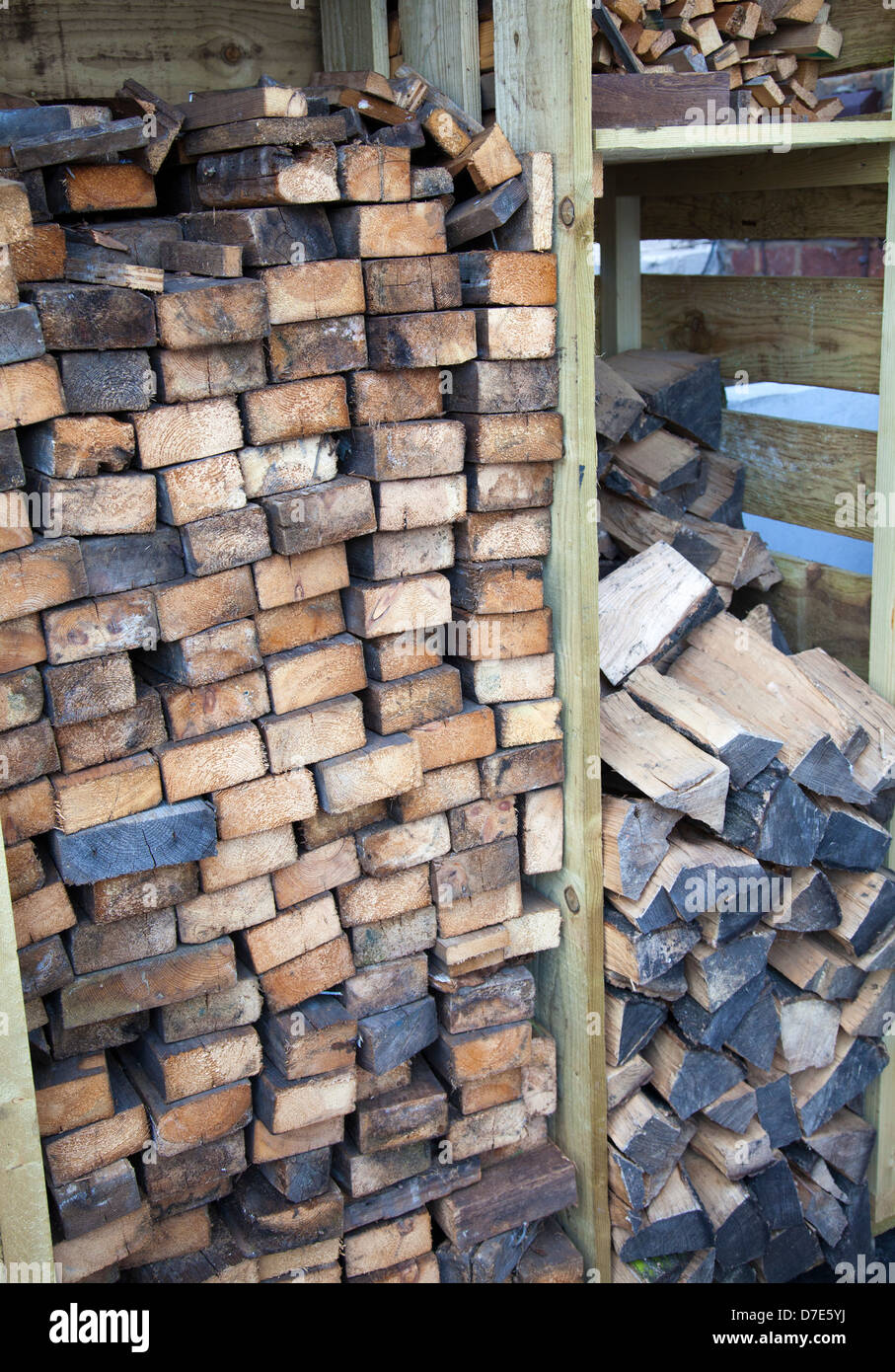 Split Firewood Stack Stock Photo - Alamy