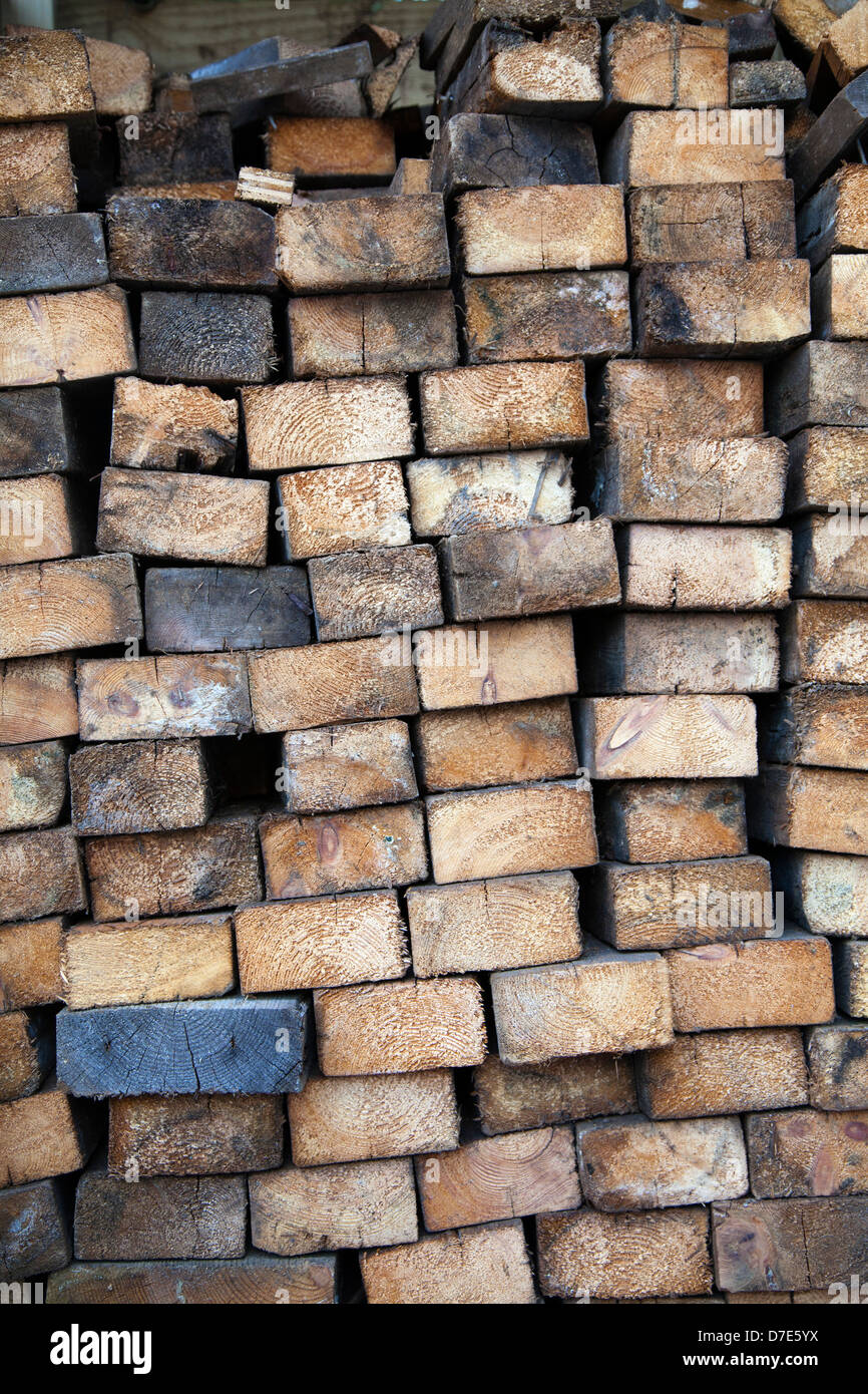 Split Firewood Stack Stock Photo - Alamy