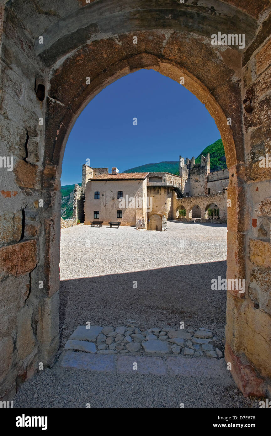 Europe Italy Trentino Alto Adige Besenello Castel Beseno Stock Photo ...