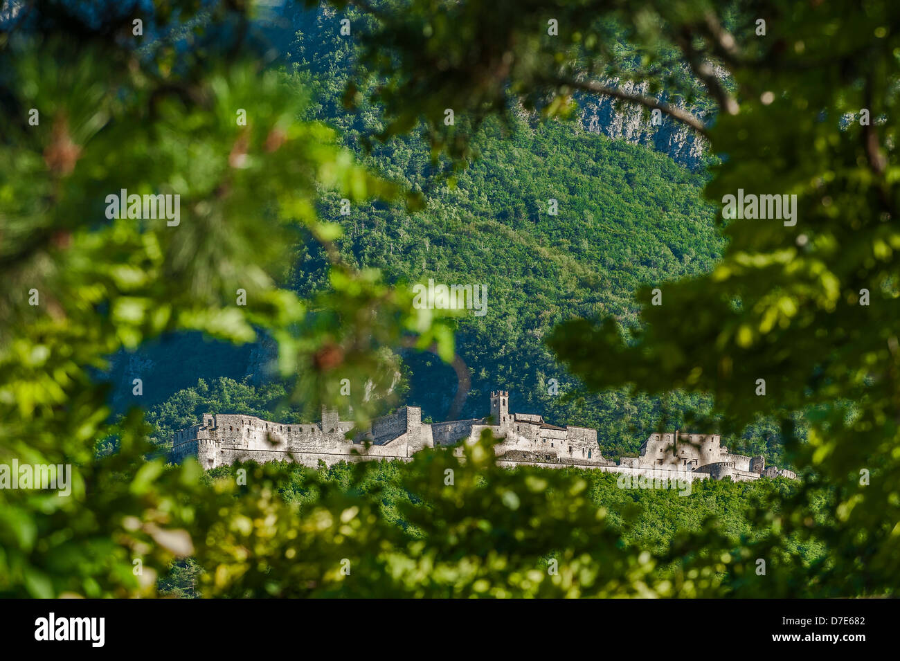 Europe Italy Trentino Alto Adige Besenello Castel Beseno Stock Photo ...