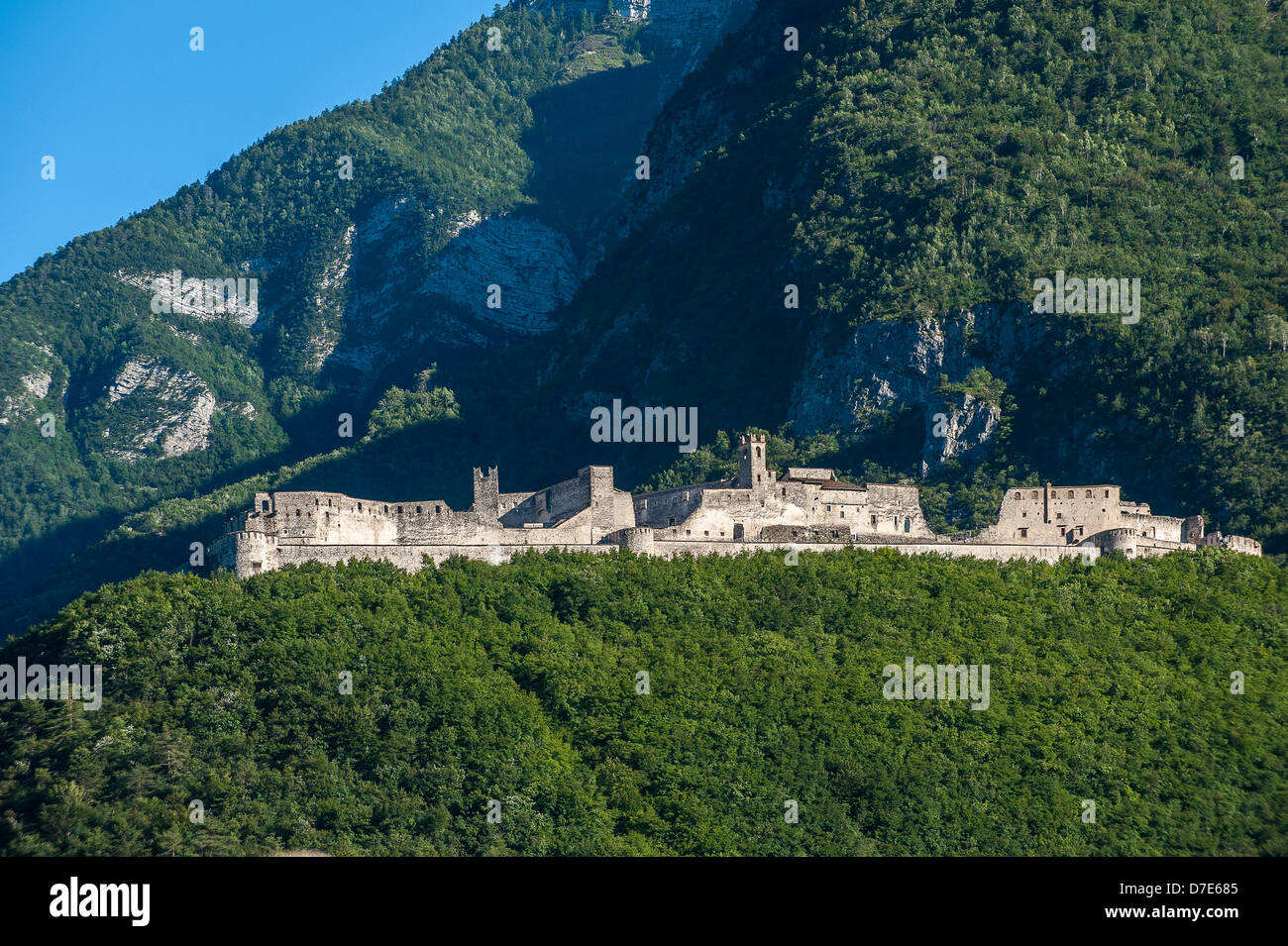 Europe Italy Trentino Alto Adige Besenello Castel Beseno Stock Photo ...