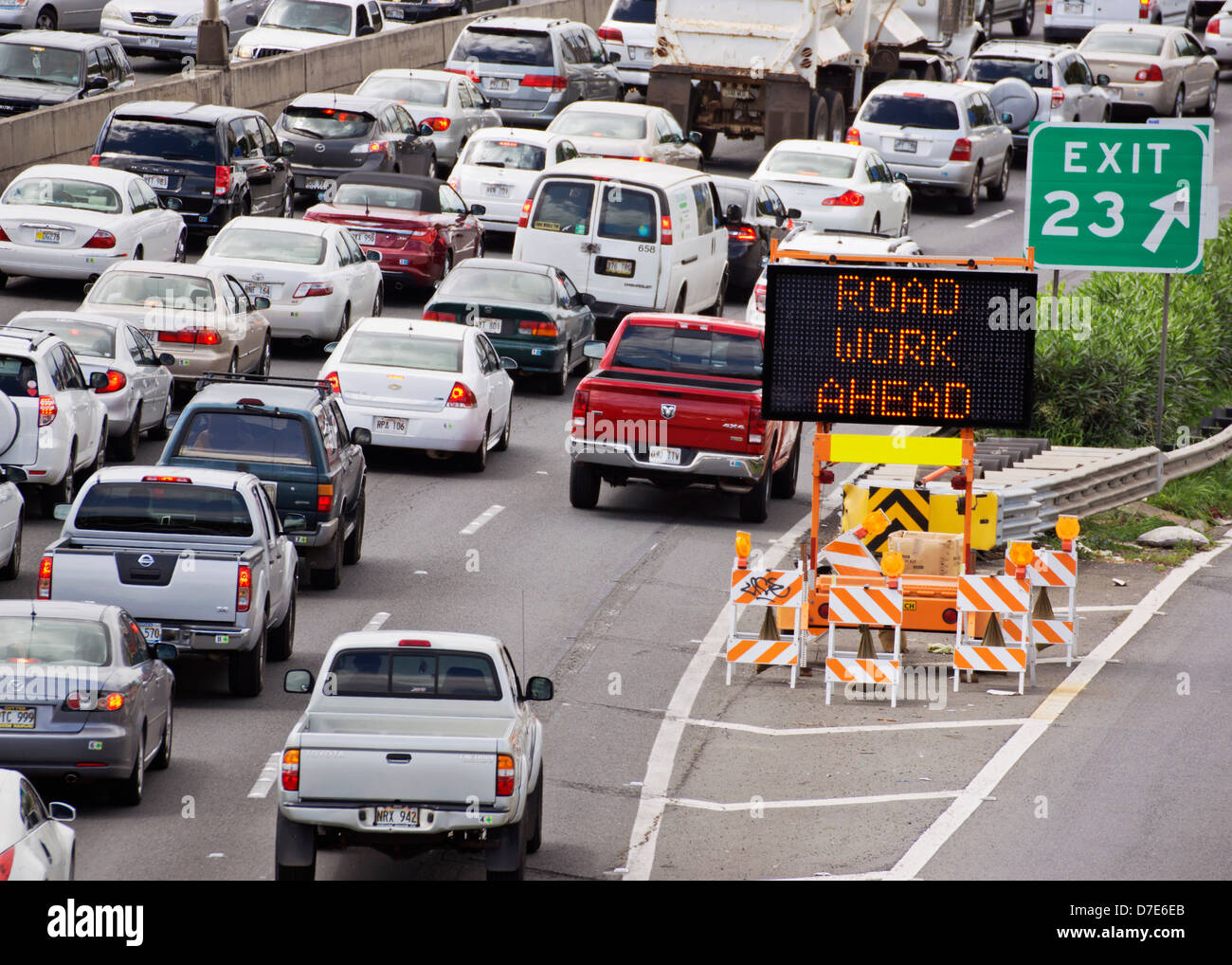 Traffic builds hi-res stock photography and images - Alamy