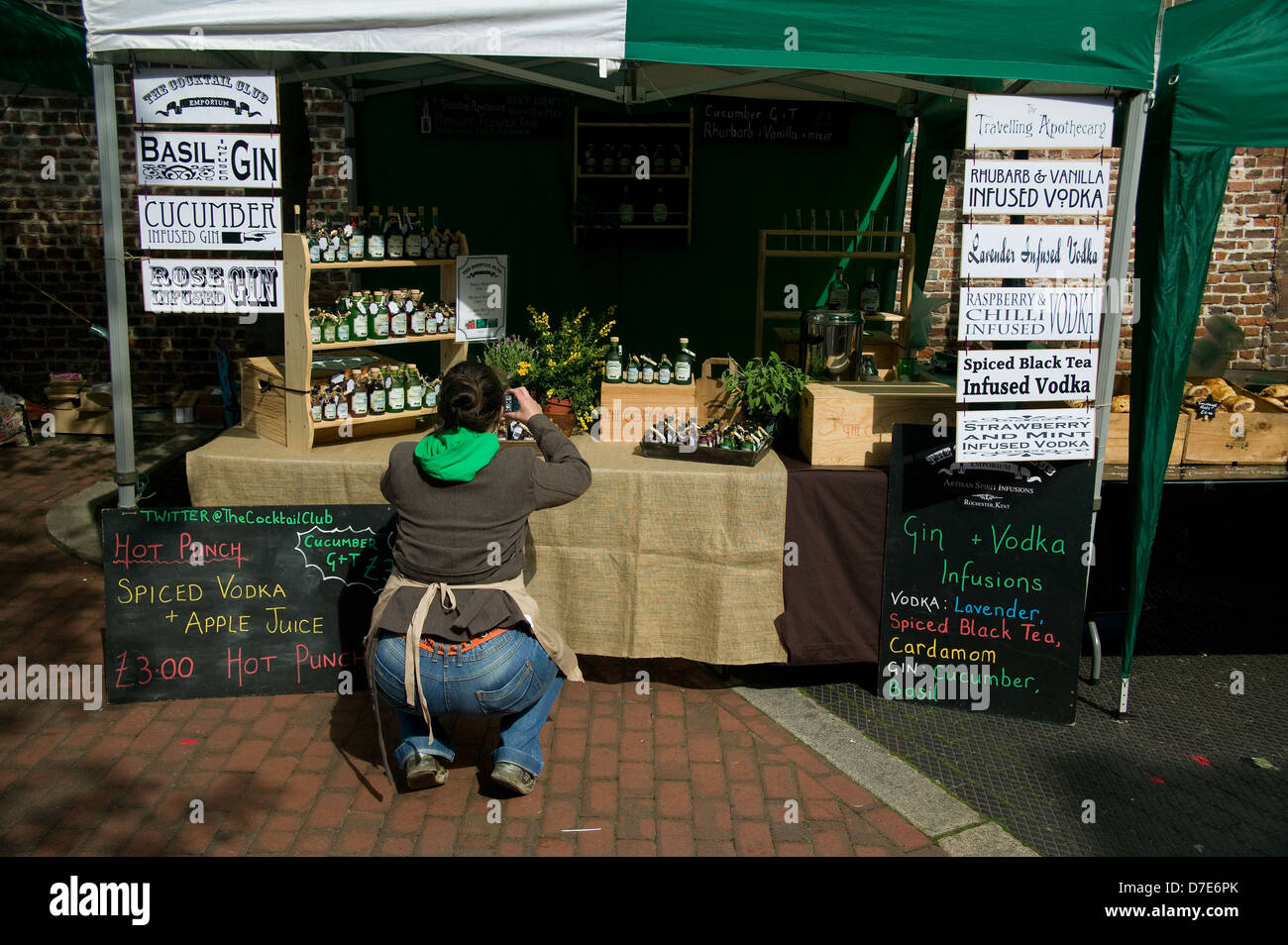 shop stall Rochester High Street Rochester Kent Stock Photo - Alamy