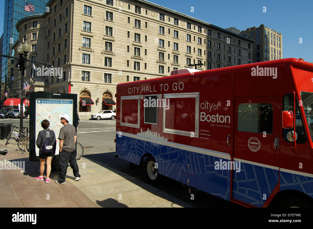 Boston copley square map hi-res stock photography and images - Alamy