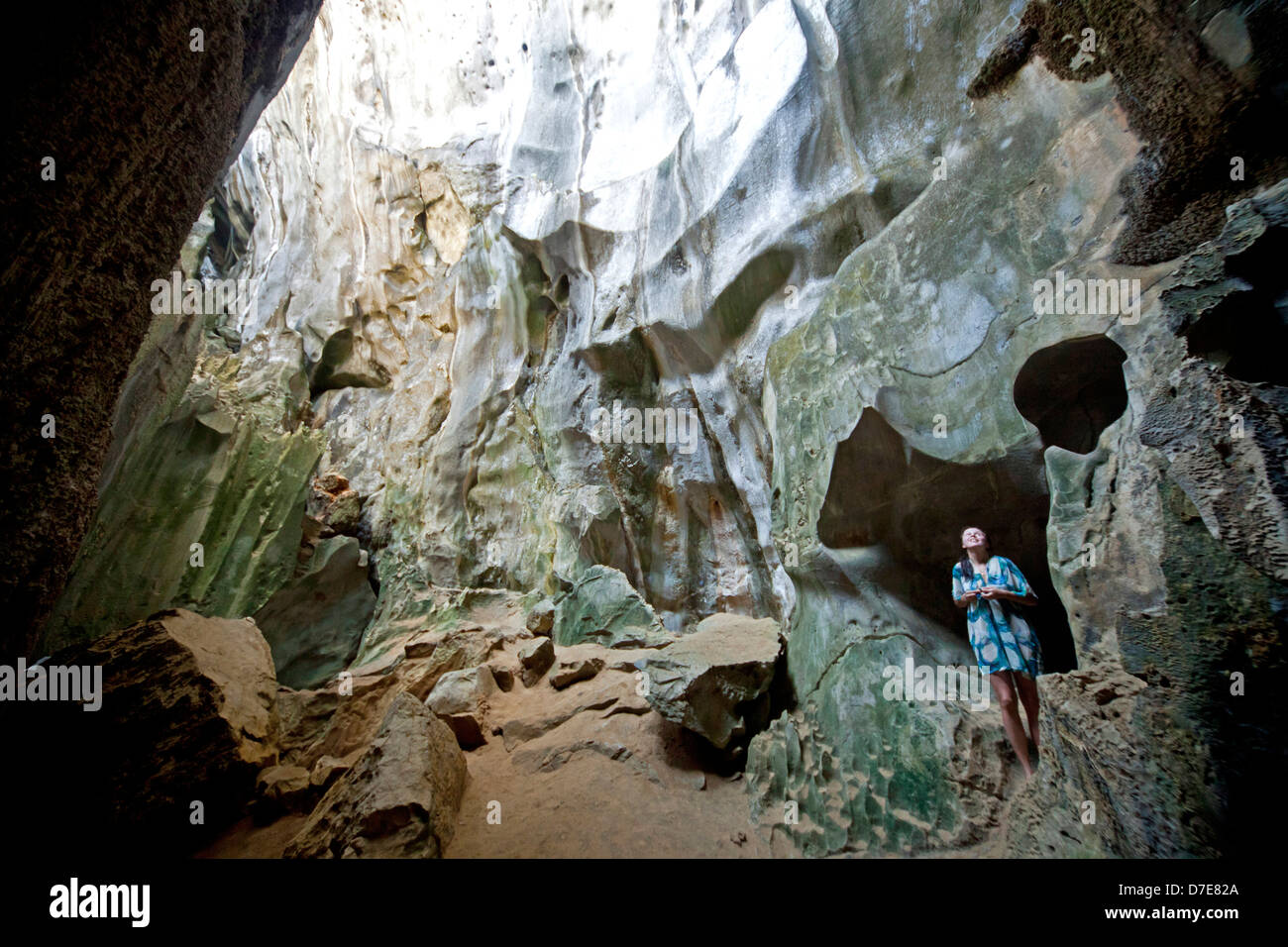 Tourist inside cudugnon cave hi-res stock photography and images - Alamy