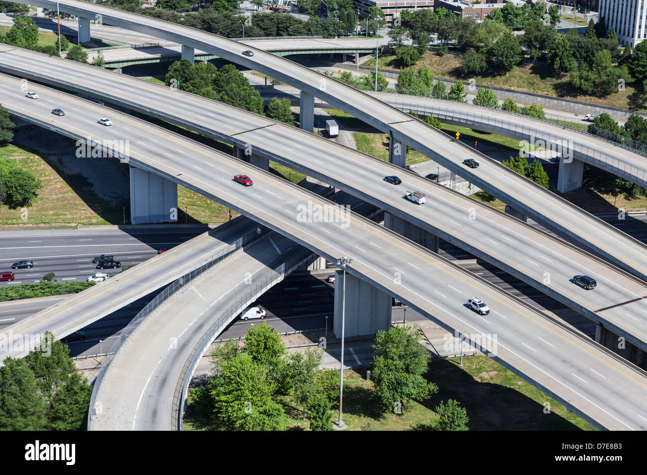 Highway interchange atlanta hi-res stock photography and images - Alamy