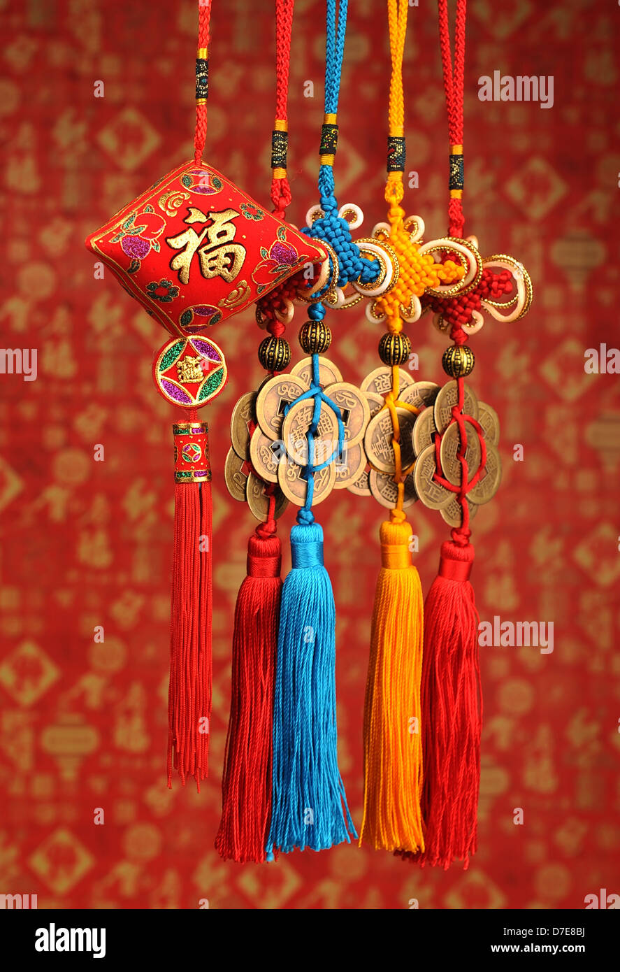 Chinese lucky knots used during spring festival Stock Photo - Alamy