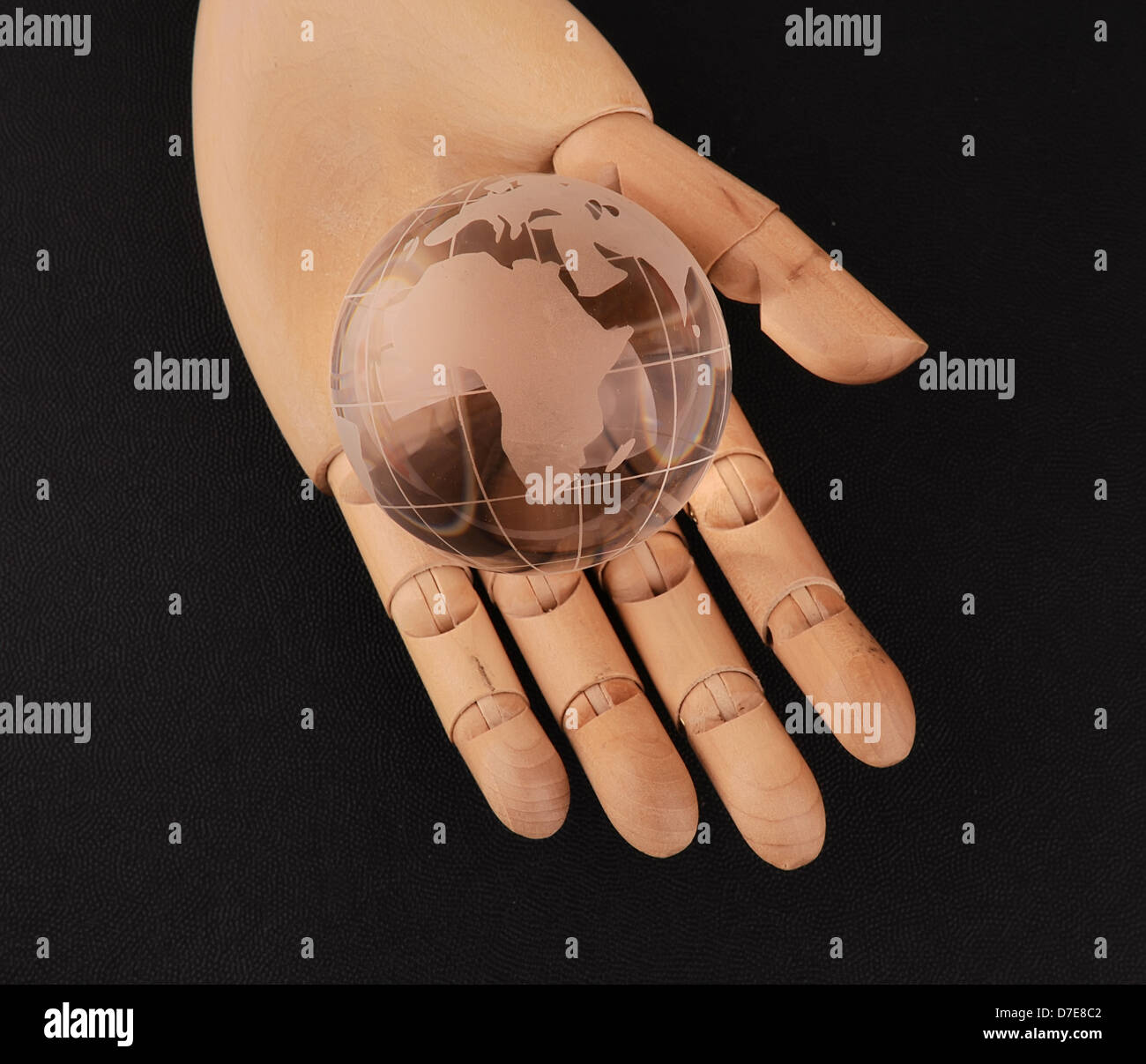 Earth sphere people statue hi-res stock photography and images - Alamy