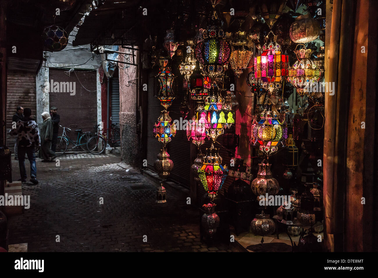 Morocco, Marrakesh - in the souk of the lantern makers Stock Photo - Alamy