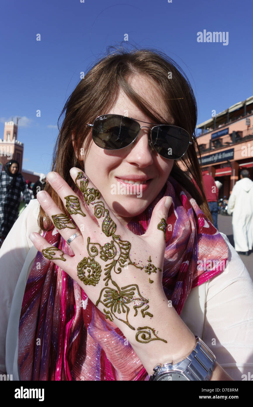 Morocco marrakech henna hi-res stock photography and images - Alamy