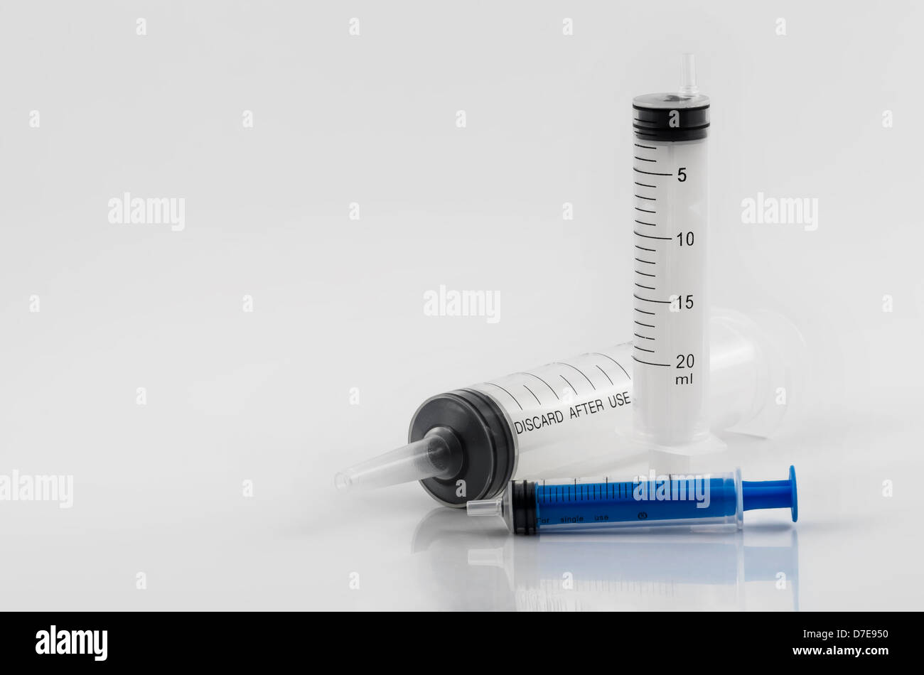 Syringes Front Group Stock Photo - Alamy