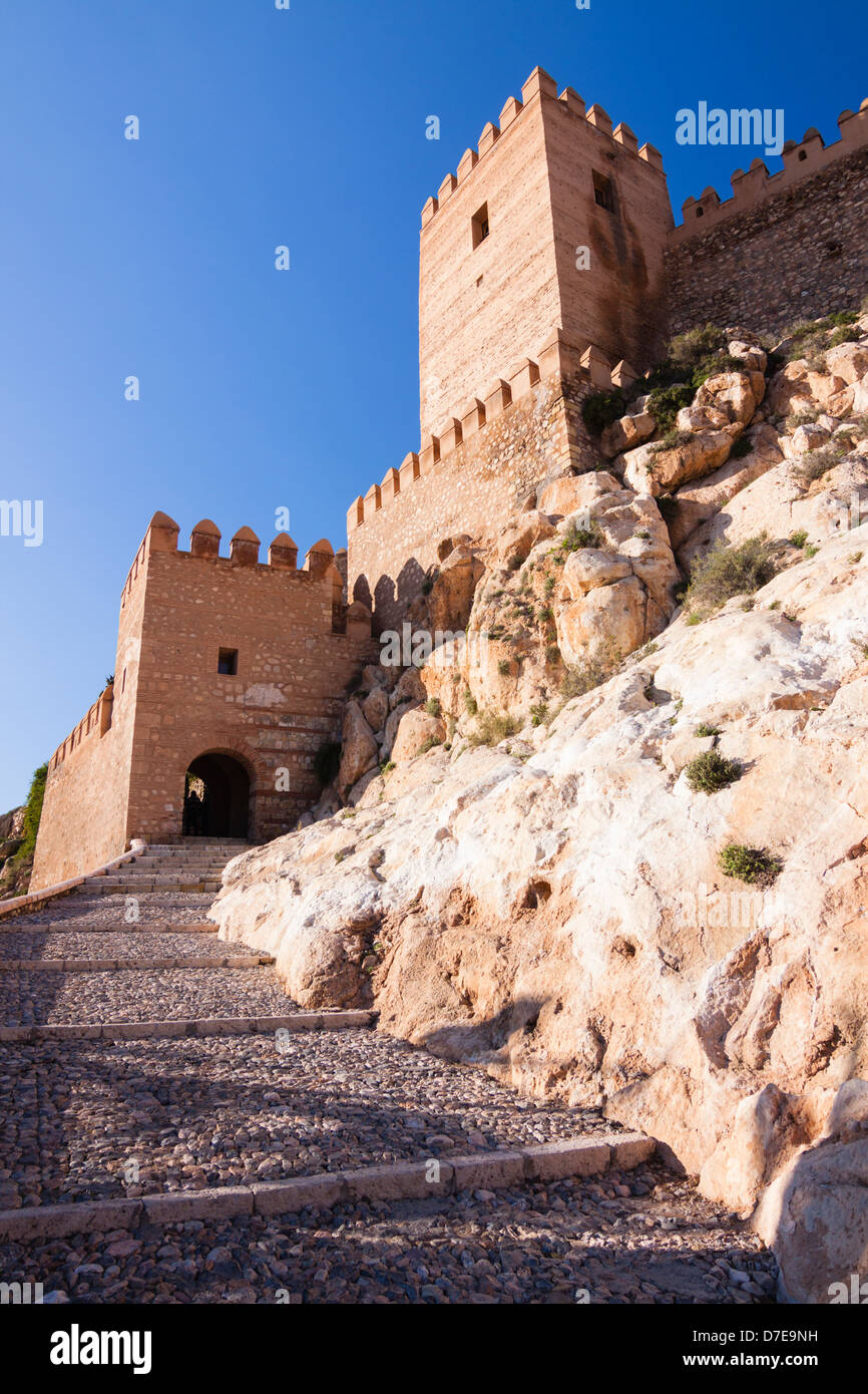 Almeria Alcazaba castle Spain Stock Photo - Alamy