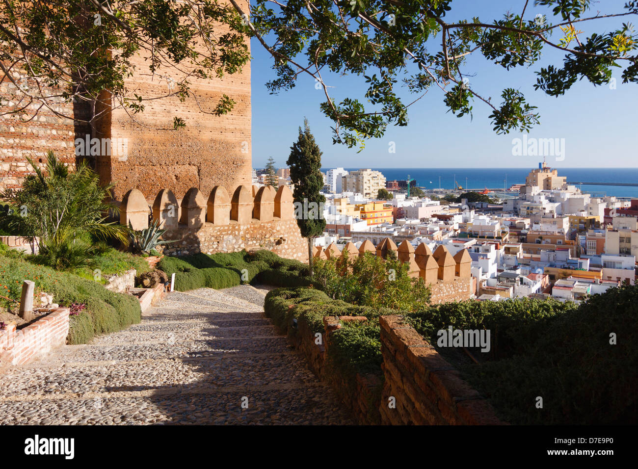 Almeria Alcazaba castle Spain Stock Photo - Alamy