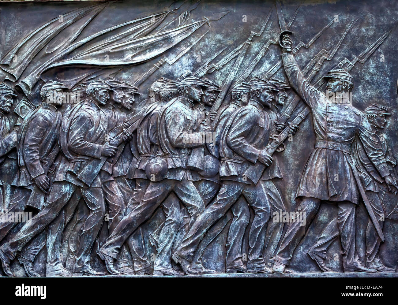 Union Soldiers Charging Ulysses US Grant Civil War Memorial Capitol ...