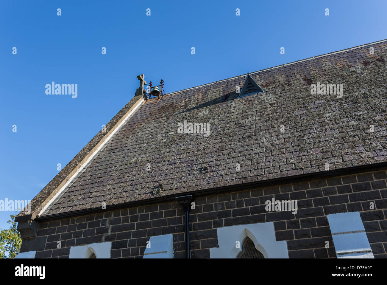 Slate roof and brick quoining detail in St Mary's Anglican Church ...
