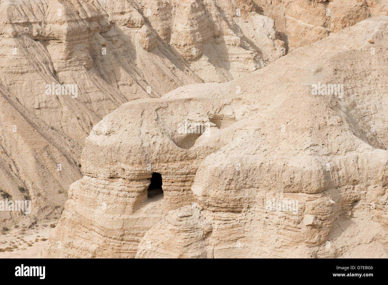 Qumran, site of the finding of the Dead Sea Scrolls, Israel Stock Photo ...