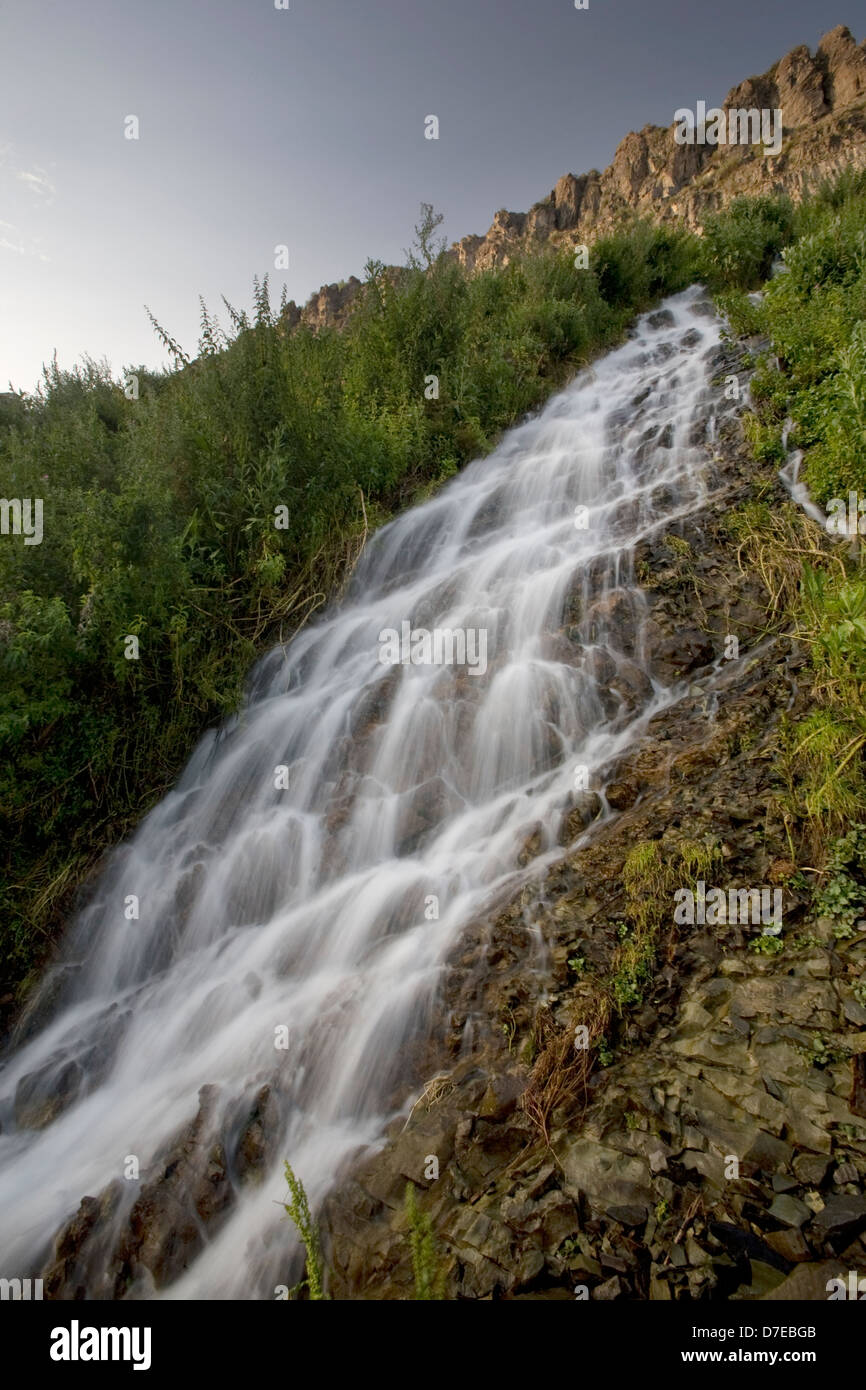 Waterfall and riverstream Stock Photo - Alamy