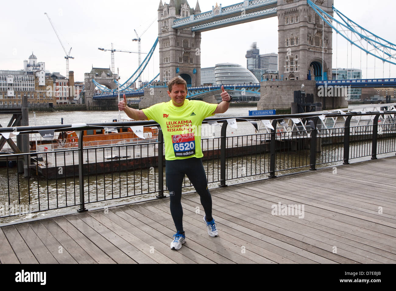 Mike Bushell, BBC Breakfast sports presenter ran the London Marathon ...