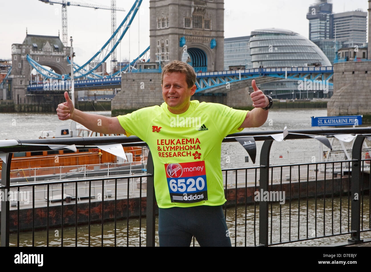 Mike Bushell, BBC Breakfast sports presenter ran the London Marathon ...